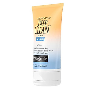 Neutrogena Deep Clean Gentle Daily Facial Scrub, Oil-Free Cleanser, 4.2 fl. Oz