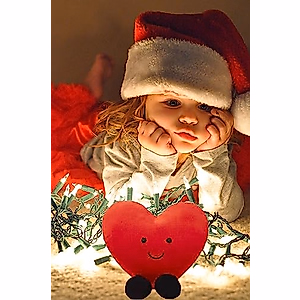 Red Heart Stuffed Toys are Suitable for Friends/Children/Girls/Birthday Gifts, Valentine's Day Gifts, Suitable for Living Room/Bed/Restaurant/Sofa/car (7 inches)