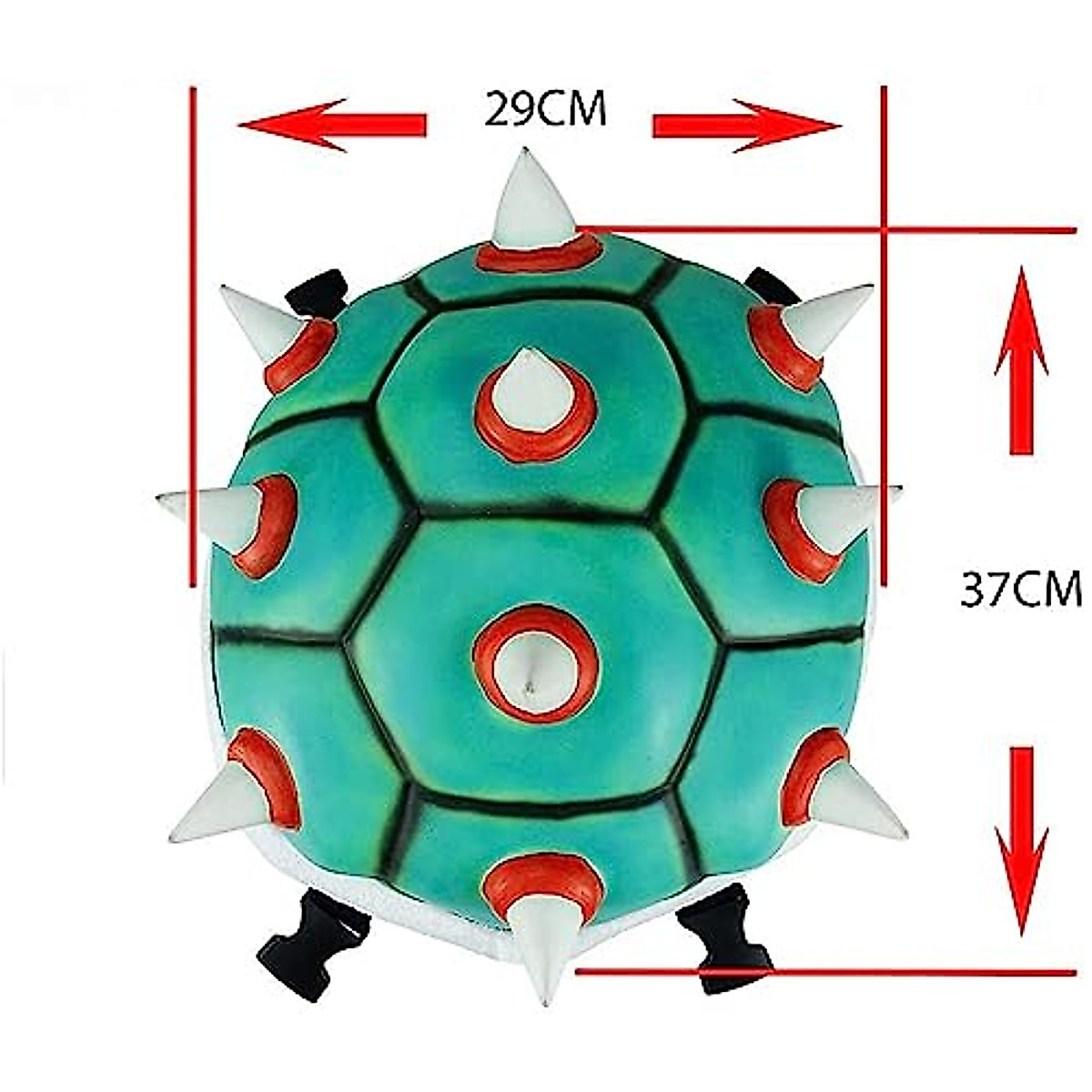 Bowsette Koopa Backpack Super Crown Cool White Spiked Shell Daypack Cosplay Costume Accessory Prop