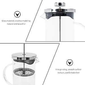 PRETYZOOM Coffee Maker Portable Coffeepot Manual Coffeepot Household Coffeepot Coffee Milk Maker Coffeepot for Home Coffee Milk Bubbler Coffee Teapot Espresso Maker Pot