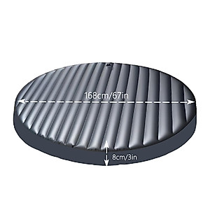 RJGKXE Outdoor Daybed Cushion,Round Matterss,Daybed Replacement Cushions,3" H X 66" D Circle,Upholstery Electric Inflatable Cushion,Pool Hammock,Water Hammock, Lounge Chair, Hammock, Drifter