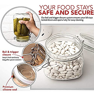 Simpli-Magic Kitchen Canisters, Various Sized, Clear