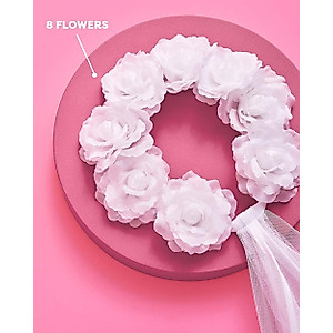 xo, Fetti Bachelorette Party Veil - Boho Flower Crown | Bridal Shower Veil | Bride to Be Gift, Bachelorette Favor + Engagement Decoration
