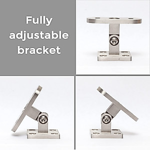 Stainless Steel Handrail Bracket - Adjustable