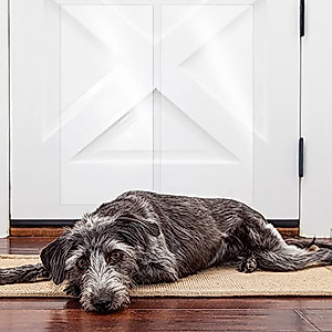 FTSTC Door Protector from Dog Scratching, 8.3-inch x 79-inch Clear Door Scratch Protector, Heavy Duty Door Guard Cover for Dog and Cat Clawing, Flexible Door Scratch Shield