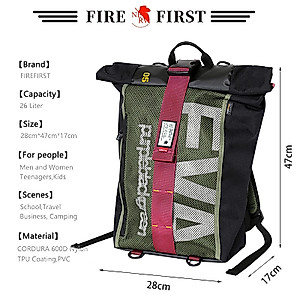 FIREFIRST Evangelion Backpacks for Men's Women's 26L Waterproof Travel Leisure School Bag