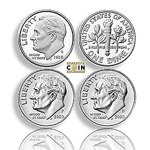 2020 Various Mint Marks Roosevelt Dime Update Set Proof