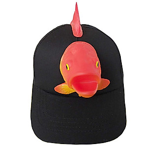 Boys Black Caps Children's Sun Protection Casual Red Fish Baseball Caps/Hat, Kids (S)