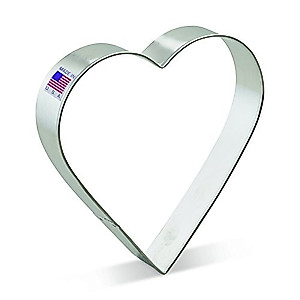 Extra Large Heart Premium Valentine Cookie Cutter, 5" Made in USA by Ann Clark