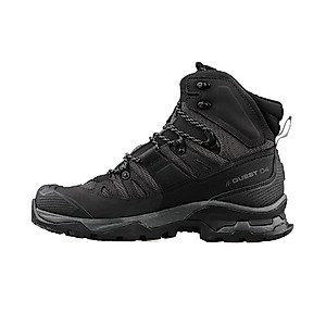 Salomon Quest 4 Gore-TEX Hiking Boots for Men, Magnet/Black/Quarry, 11