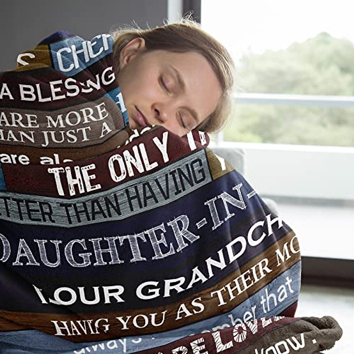 Mubpean Daughter in Law Gifts Blanket 60"x50" - Gifts for Daughter in Law - Daughter in Law Gift Ideas - Birthday Gifts for Daughter in Law - Future Daughter in Law Gifts from Mother in Law Blankets