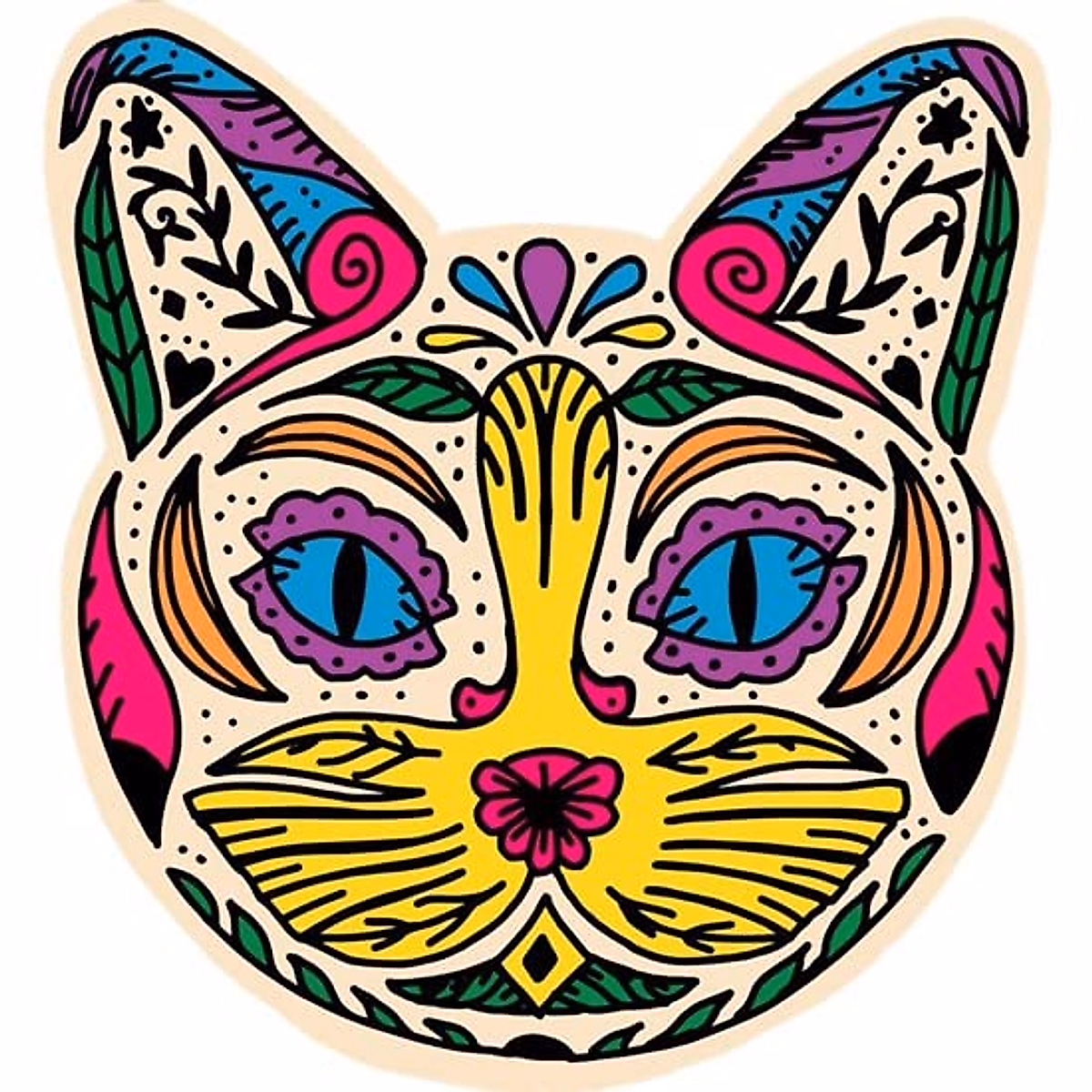 CafePress Multicolored Cat Ceramic Coffee Mug, Tea Cup 11 oz