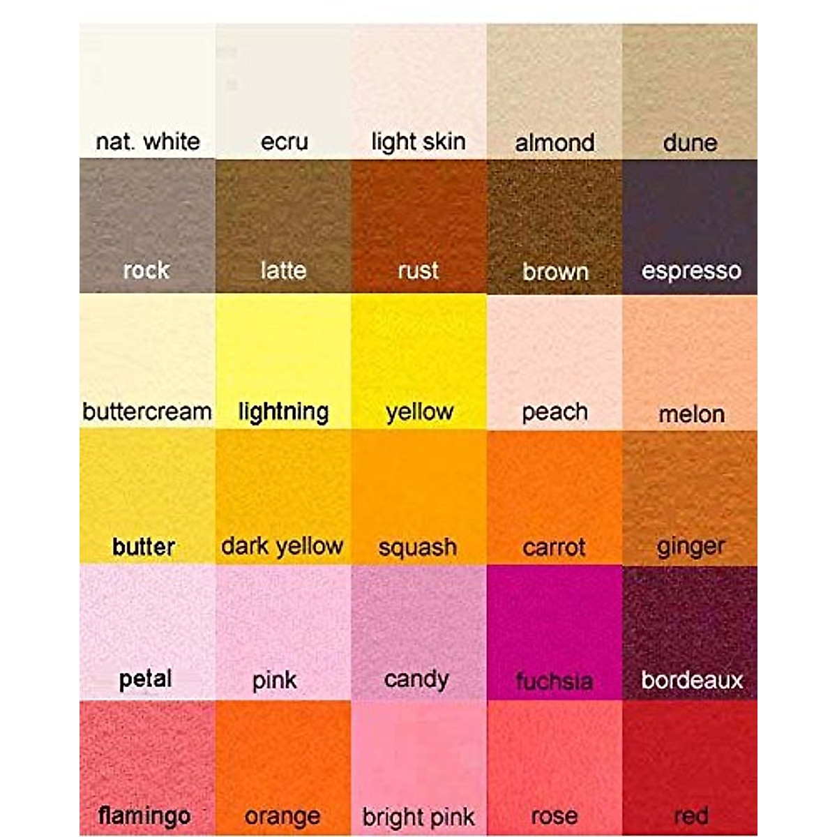 100% Merino Wool Craft Felt - Brown (8" x12" Piece)