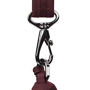 Travelon Hobo Crossbody Bag, Wine, 13 x 11 x 3