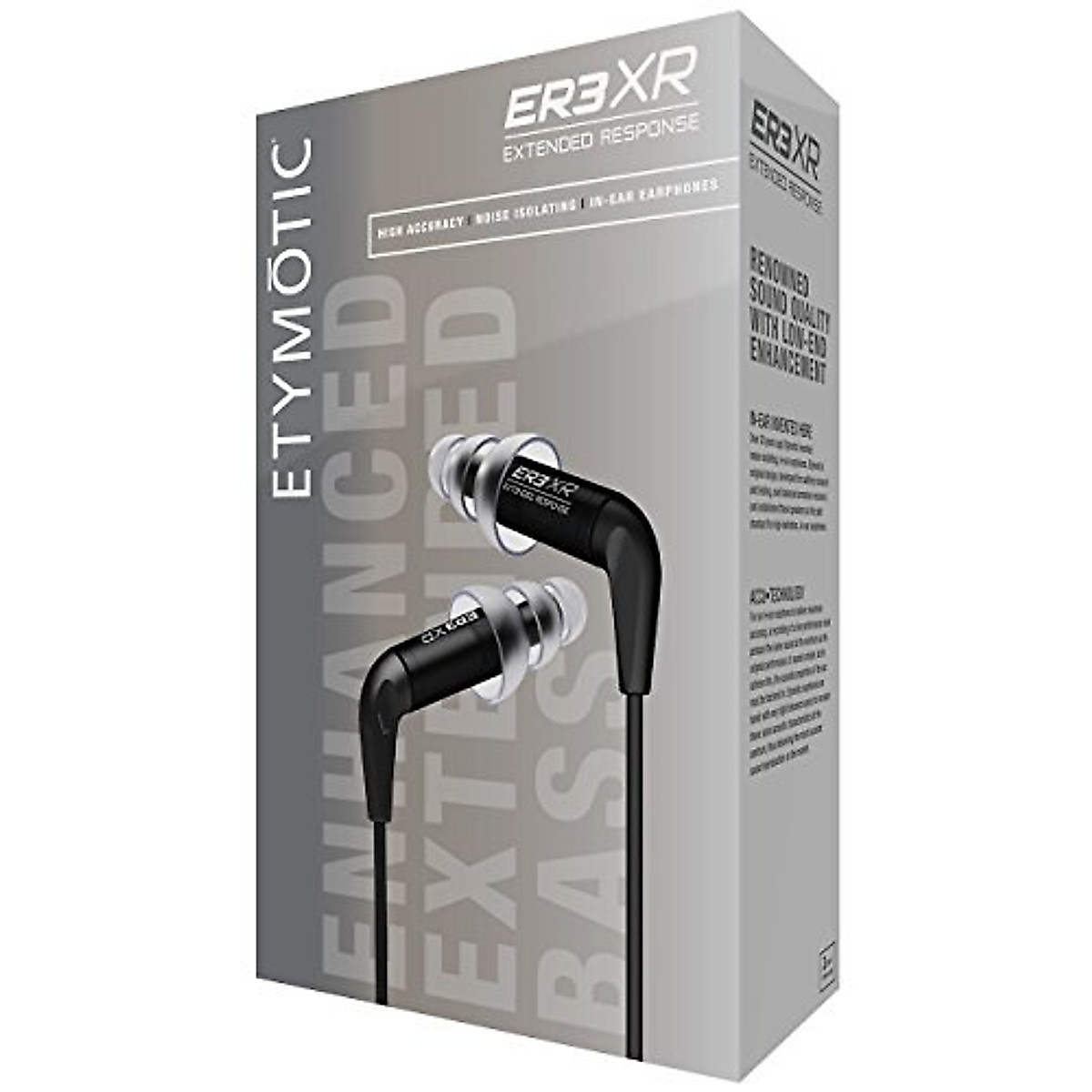 Etymotic ER3XR Extended Response Earphone,Black