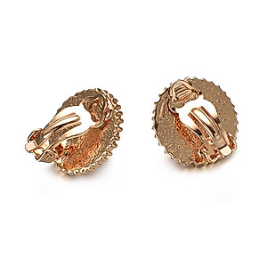 Yoursfs Ivory Pearl Clip On Earrings For Women 18k Gold Plated Flower Wedding Fashion Jewelry CZ Dainty Earring