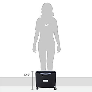 Storex 61264A01C File Cabinet, 1-Pack, Black