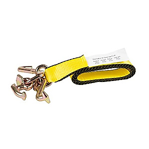 Mytee Products (4 Pack) 2" x 8' Recovery Winch Strap w/RTJ Cluster Hook Towing Truck Wrecker Tie Down