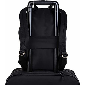 KNOMO Women's Mini Beaufort 12" Laptop Bag Tablet Bookbag for Work, School, College Travel Daypack Purse Backpack, Black