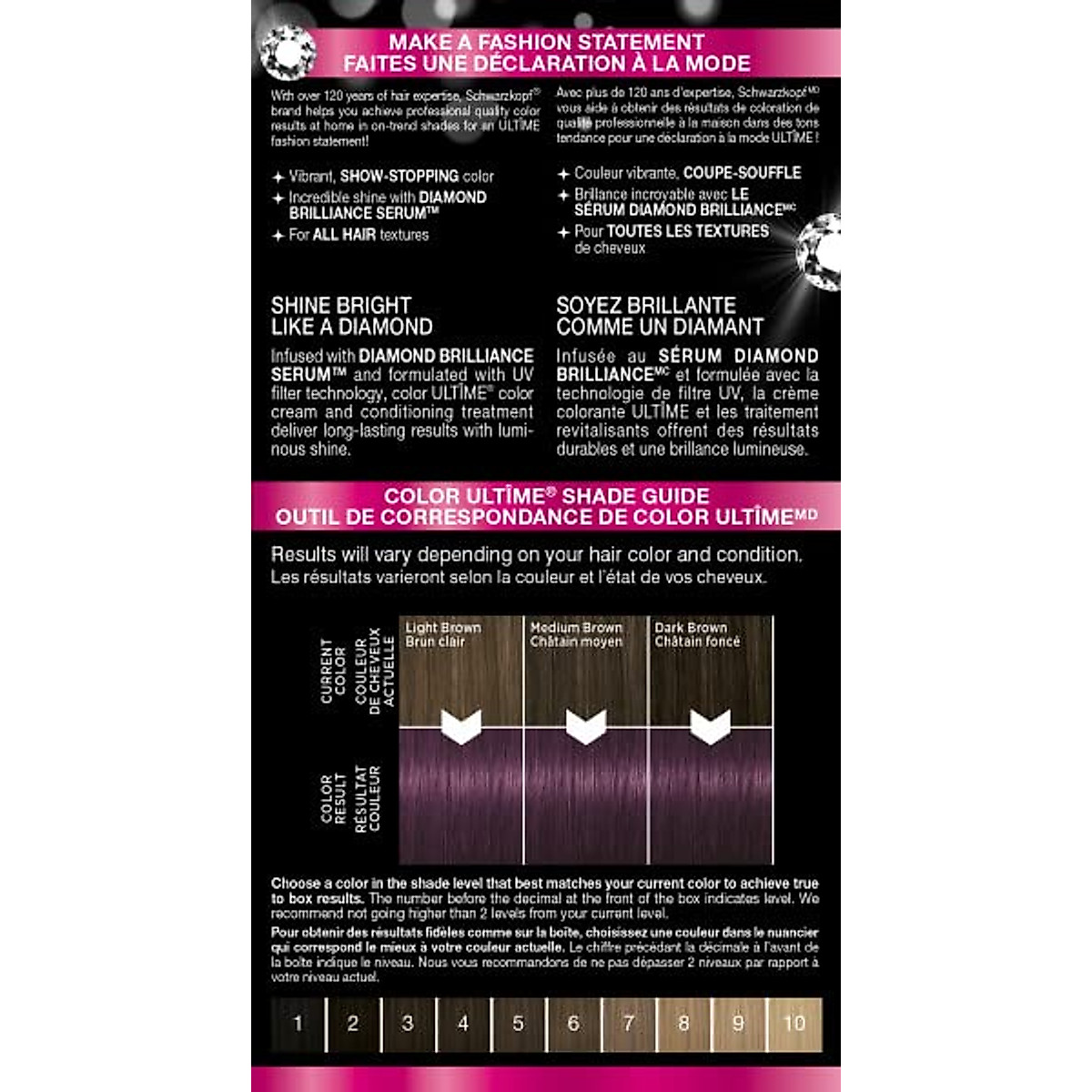 Schwarzkopf Color Ultime Hair Color Cream, 4.33 Ultra Deep Violet