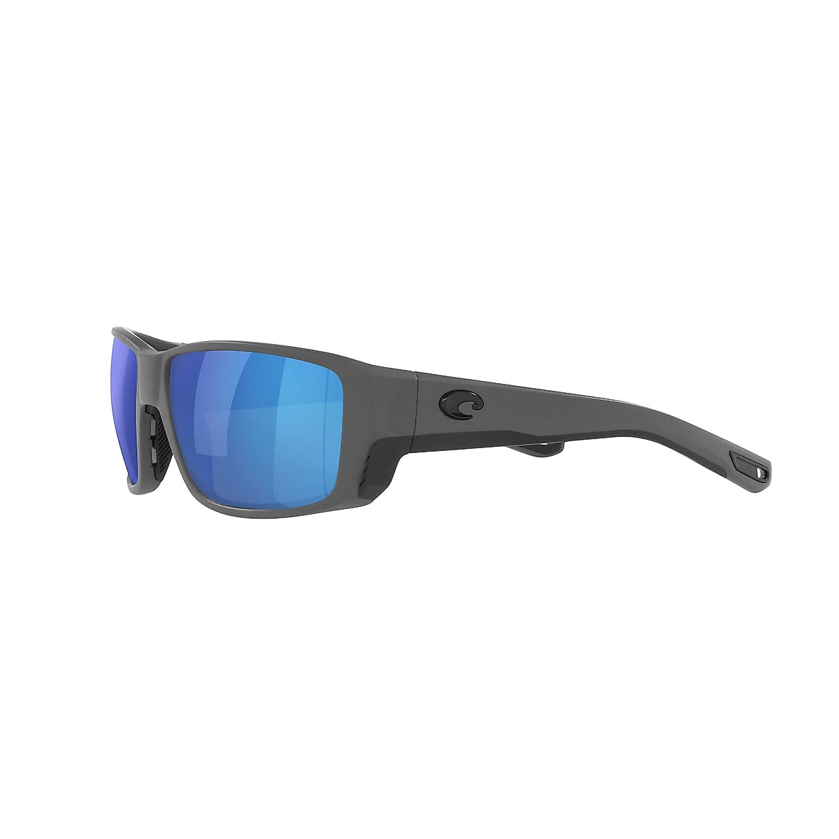 Costa Del Mar Mens Tuna Alley Pro Rectangular Sunglasses, Grey/Polarized Blue Mirrored 580G, 60 mm