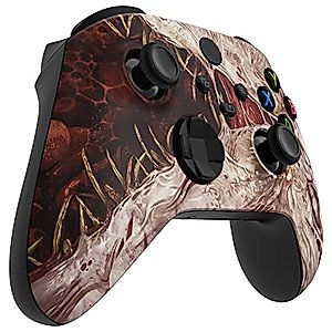 eXtremeRate Xeno Species Front Housing Shell for Xbox Series X/S Controller, Custom Soft Touch Cover Faceplate for Xbox Series X/S, Xbox Core Controller - Controller NOT Included