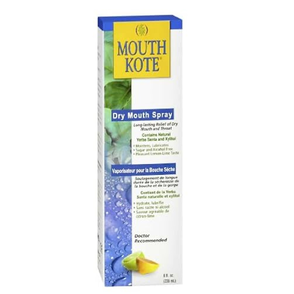 Mouth Kote Dry Mouth Spray, Oral Moisturizer with Yerba Santa, 8 Fluid Ounce