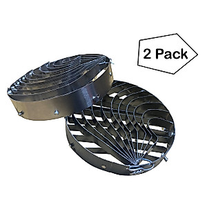 Coladera 2 Pack Concha Cutter Mexican Bread Traditional Tool Cortador de Conchas para Pan 4 Inches Diameter 0.9 Inches Height Two Sided Stainless Steel and Sheet Metal Rust Resistant (4 Inches)