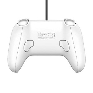 8Bitdo Ultimate Wired Controller, USB Wired Controller for PC Windows 10, Android, Steam Deck, Raspberry Pi and Switch (White)