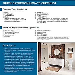 Franklin Brass Replacement -towel Bar, Clear -bathroom -towel Holder, -bathroom Accessories, 662318 24 Inch