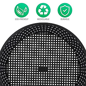 Happyyami 5pcs Garden Sieve Mesh Sifting Pan Portable Soil Sifter Plastic Soil Sieve Set Gardening Tool