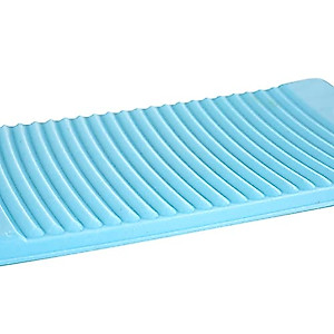Cabilock Old School Washing Board Portable Non Washboard Plastic Hand Washing Board Underwear Washboard Mini Laundry Wash Board Clothes Washing Tool for Home Household (Blue) Manual Clothes Washer