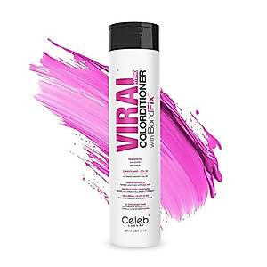 Celeb Luxury Intense Color Depositing Colorconditioner Conditioner + BondFix Bond Rebuilder, Vegan, Sustainably Sourced Plant-Based, Semi-Permanent, Viral and Gem Lites Colorconditioners