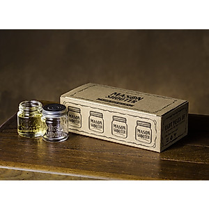 Hayley Cherie Mason Jar Shot Glasses with Lids (Set of 8) Mini Mason Shooter 2oz for Drinks, Liquor, Favors, Desserts, Parties, Birthdays, Gifts