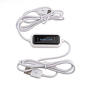 Unifire High Speed USB Pc to Pc Online Share Sync Link Net Direct Data File Transfer Bridge LED Cable Easy Copy Between 2 Computer
