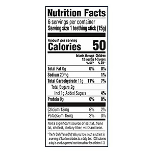 Gerber Baby Food, Sitter, Soothe N Chew Teething Sticks, Strawberry Apple, 5 Boxes of 6 Individually Wrapped Sticks (30 Count)