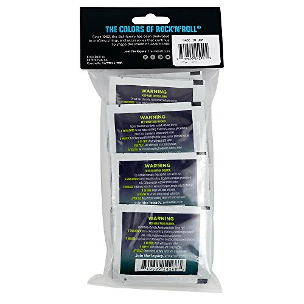 Ernie Ball Wonder Wipes String Cleaner, 20-pack (P04249)