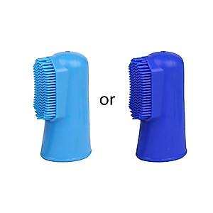 Dog Toothbrush For Teeth Cleaning Finger Brush With Bristles 2-Side Designs Fingerbrush To Effective Freshen Pet Breath Dog Toothbrush Silicone Finger Brush With Bristles Small For Dogs And Cats Dog
