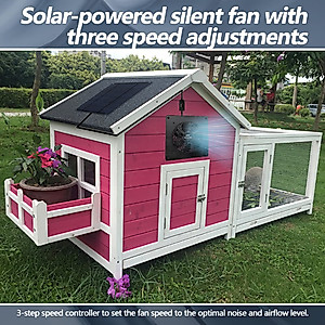 SCCCF USB Solar Fan 5W Weatherproof Solar Panel Fan kit, 5v Cabinet 120mm Fan, Suitable for Chicken coop, Greenhouse, Dog House, pet House, shed, DIY Cooling and Ventilation Projects(2PACK)