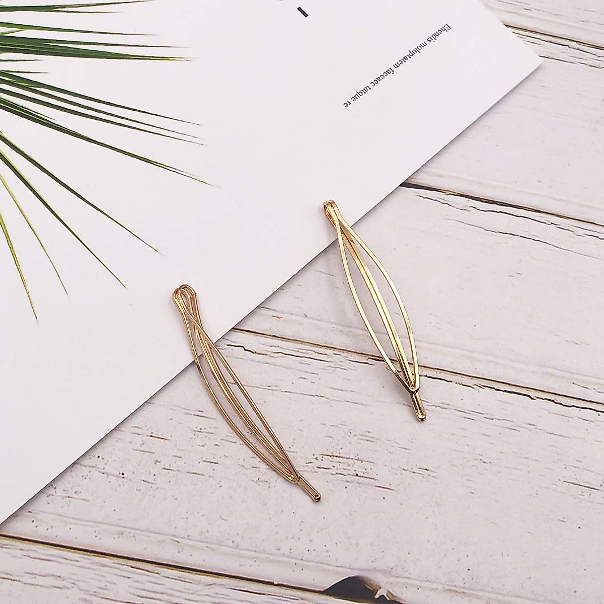 Messen Hair Pins Set Geometric Hair Clips Metal Hairpin Minimalist Hair Styling Jewelry Hair Clamps Accessories Barrettes Gold Bobby Pin for Girl Women (8 Pieces,Style 7)