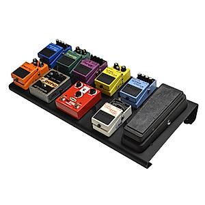 Gator Cases Aluminum Guitar Pedal Board with Carry Bag; Large: 23.75" x 10.66" | Stealth Black (GPB-BAK-1)