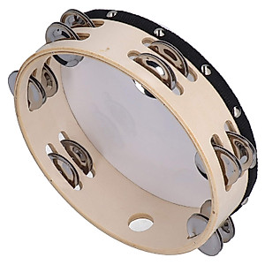 Double Row Jingle, Firm Tambourine Row Jingle, Durable Sacred Occasion for Relax Churches Entertainment(Bible dove)