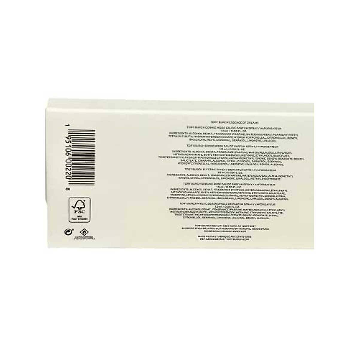 Tory Burch of Essence of Dreams Sample Eau De parfum Set (5 sample edp perfume vials 1.5 ml each) Divine Moon, Electric Sky, Sublime Rose, Mystic Geranium