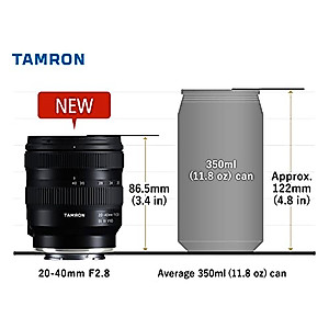 Tamron 20-40mm f/2.8 Di III VXD Lens for Sony E-Mount Full Frame Mirrorless Cameras