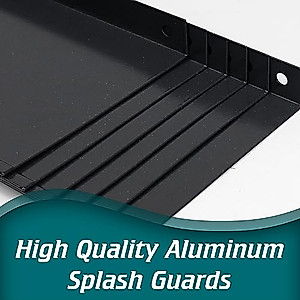 Daisypower 12 Pack Gutter Valley Splash Guards,Rainwater Roof Rain Diverter Downspout Gutter Guards for House Shingle Straight Roofs Corner,10 Inch Each