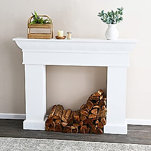 Creative Co-Op Monolith Fireplace Mantel, White