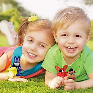 TZMAPU Fazbear Plush Foxy, Withered Purple Bunny, Stuffed Animal Figure Toys Gift for Kids, Security Breach Plush for Lovers (3PCS)