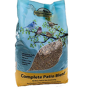 Country Blends Complete Patio Blend, 5 lbs Bag - Wild Bird Food Seed and Nut Mix