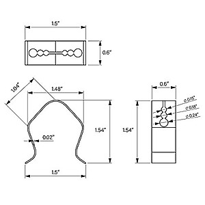 Upgraded Universal Meat Grill Thermometer Probe Holder Probe Clip for ThermoPro Pit Boss Traeger Weber BBQ Grill Oven Smoker Thermometer K-Type Thermocouple Ambient Temperature Reading(5pcs)
