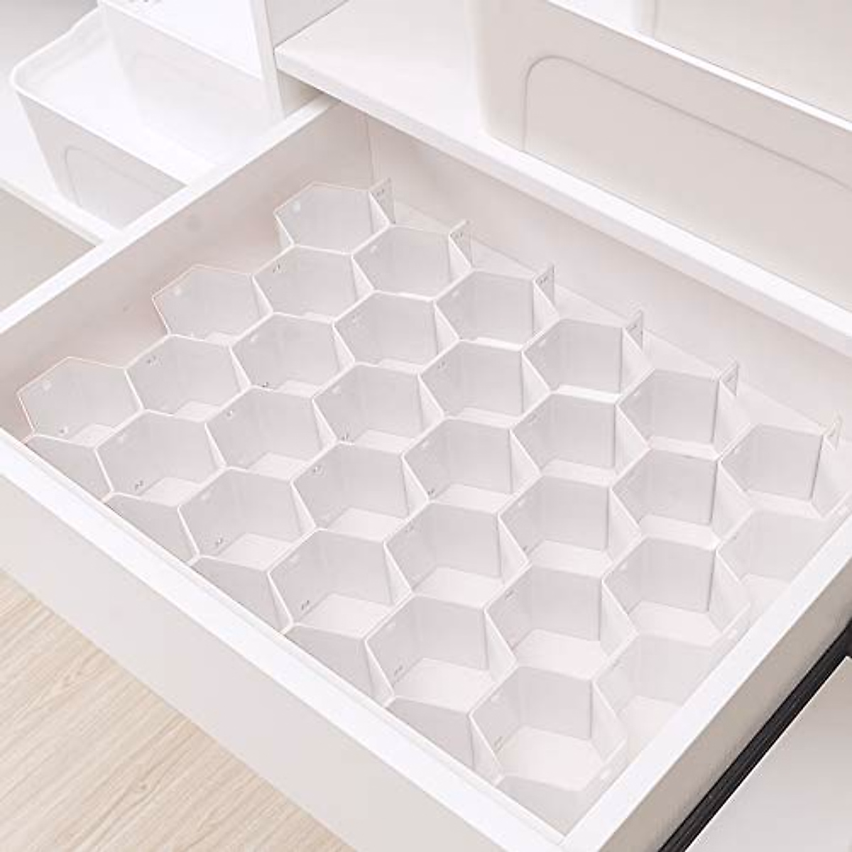 Dalanpa Drawer Divider Organizer Drawer Separator Honeycomb Drawer Divider